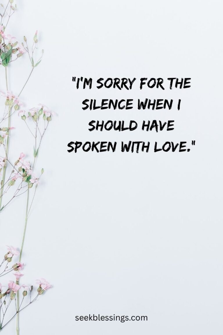 125+ Heartfelt Sorry Quotes to Apologize with Love