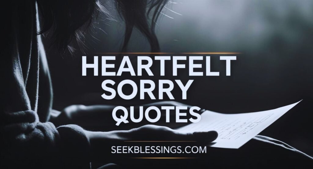 125+ Heartfelt Sorry Quotes to Apologize with Love